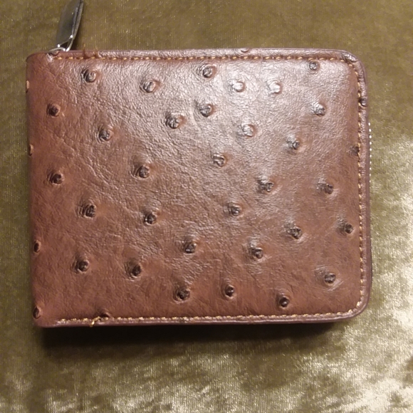 Accessories | Wallet Ostrich Design With Zipper | Poshmark